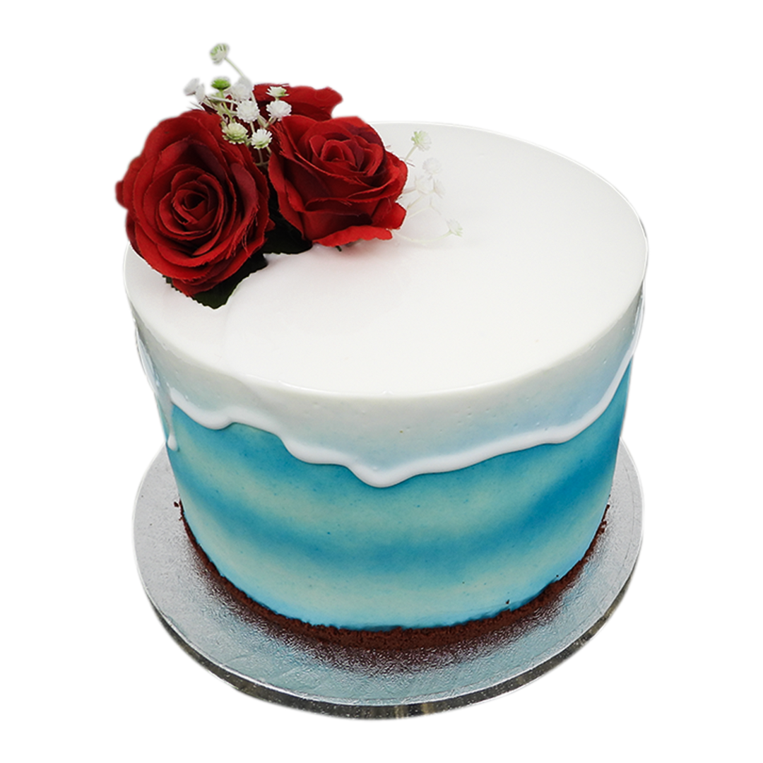 Blooming Rose Tower Cake