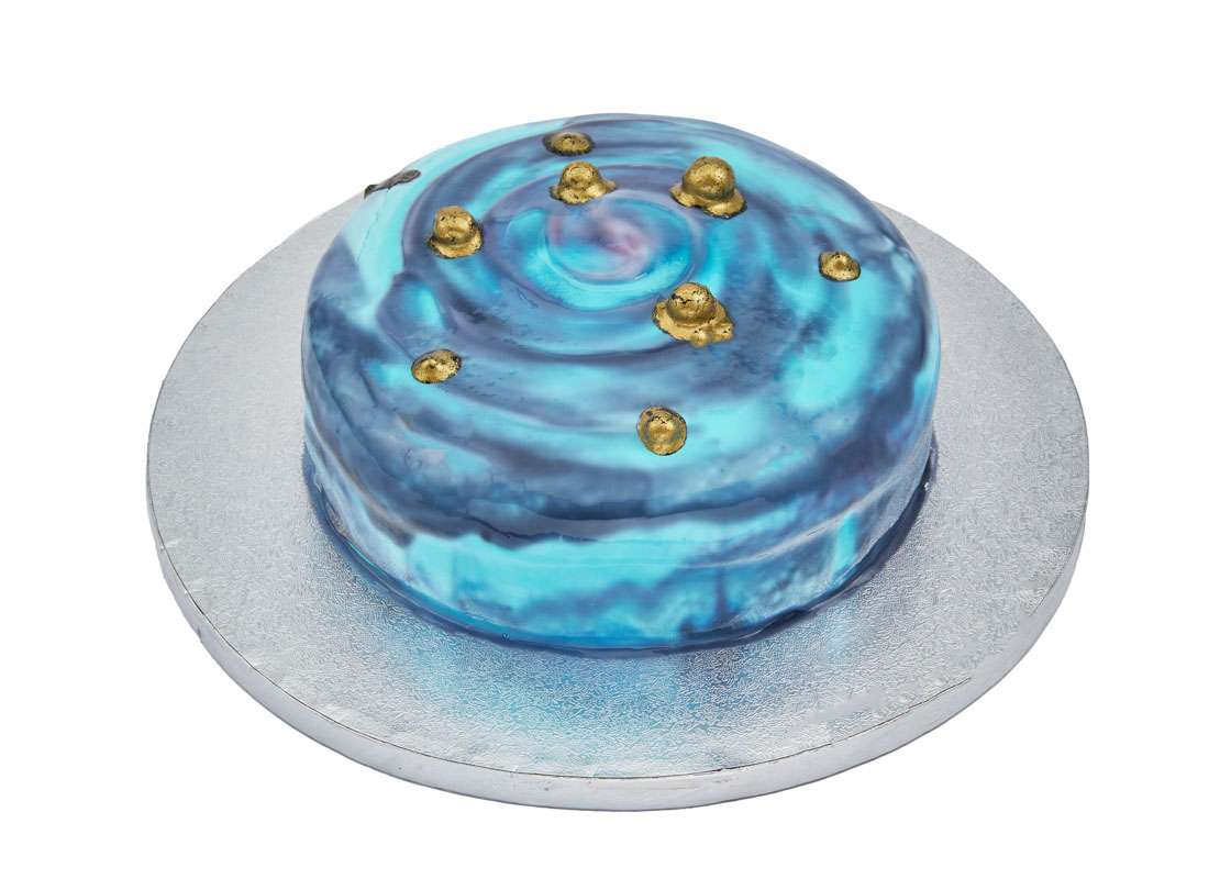 Cosmic Galaxy Mirror Glaze Cake | Cakes & Bakes®
